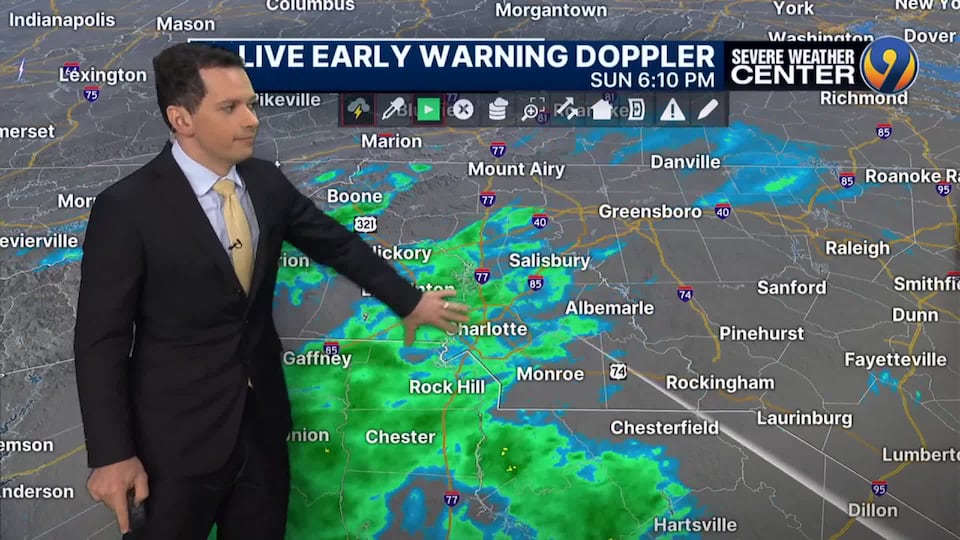 Sunday night's forecast with Meteorologist Joe Puma