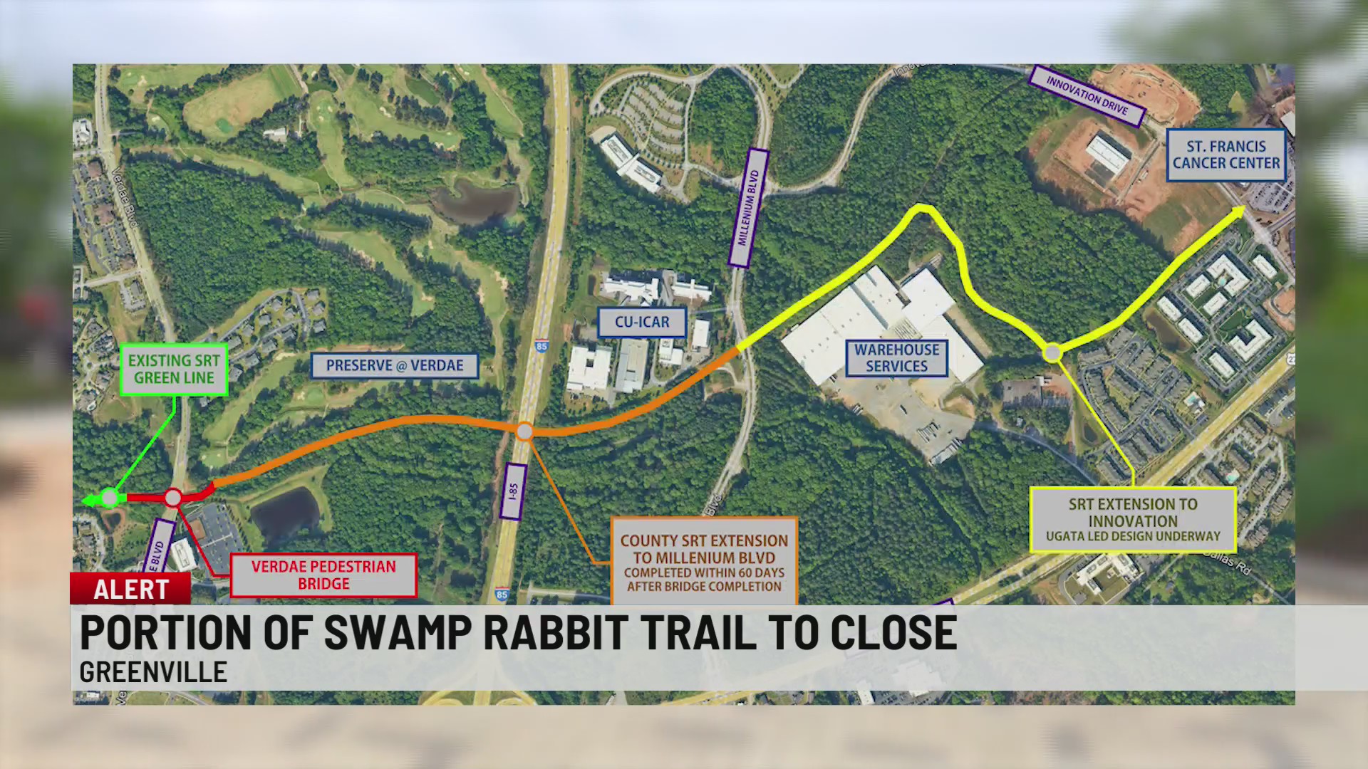 Construction on new Swamp Rabbit Trail connector bridge to begin Monday