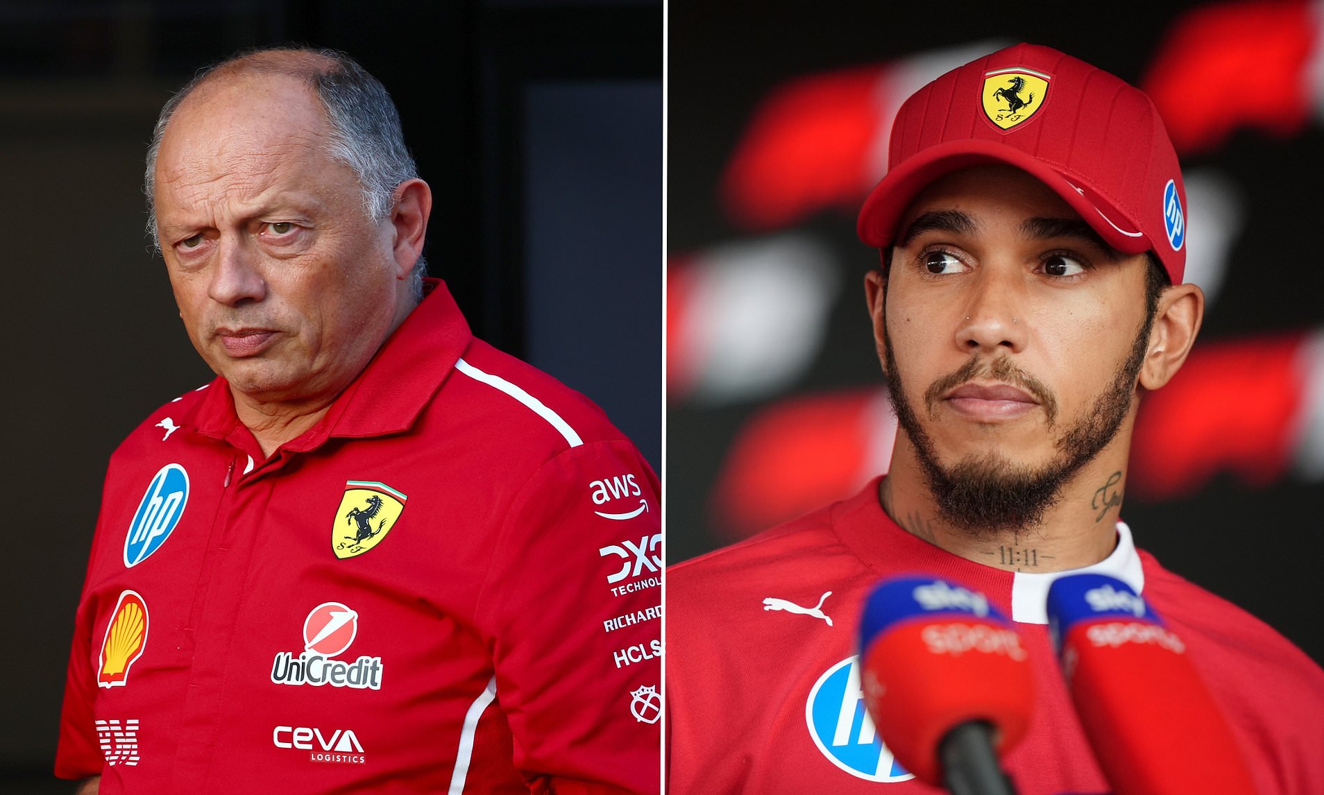 Ferarri boss breaks silence after frustrated Lewis Hamilton labelled ...