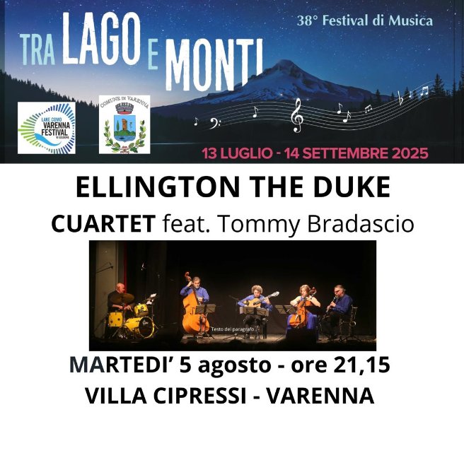 Festival Tra Lago e Monti. Due concerti d’eccellenza tra jazz e ...