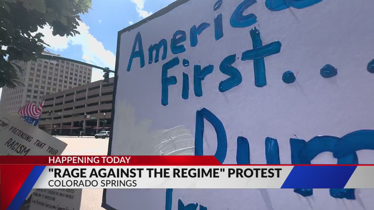 People join ‘Rage Against the Regime’ protest downtown