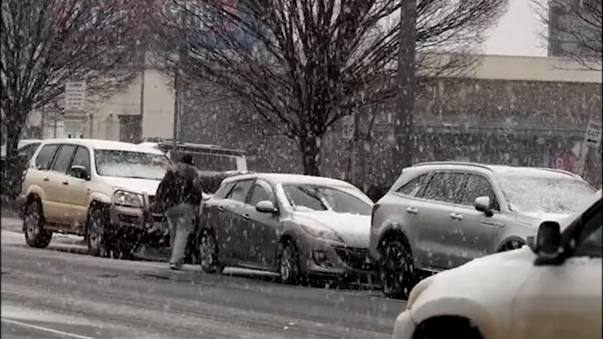 Unusual Heavy Snow Falls During Month Of August