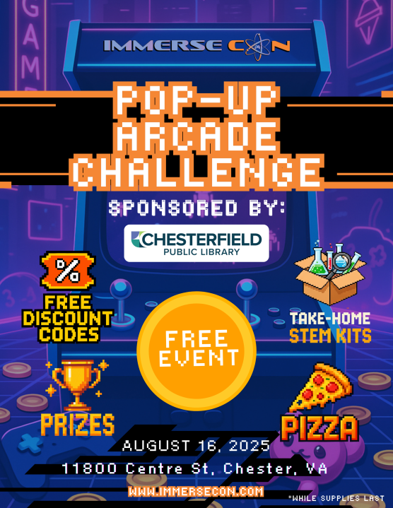 Chester Library to hold free ImmerseCon Pop-up Arcade
