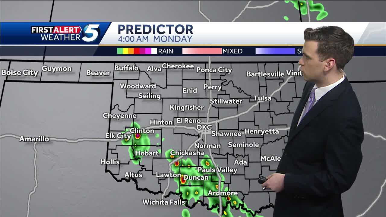 TIMELINE: Severe weather risk for Oklahoma late Sunday