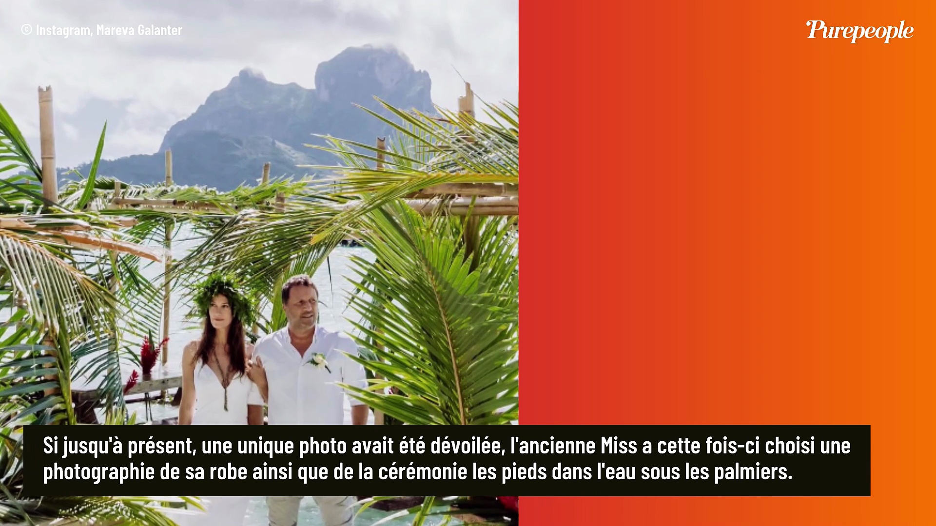 Pour leur mariage, Arthur et Mareva Galanter ont choisi un paradis sur ...