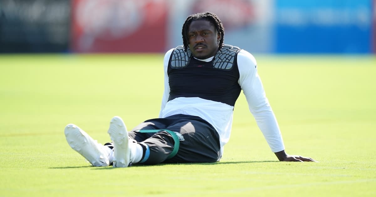 AJ Brown injury update: Eagles WR out of training camp practice due to ...