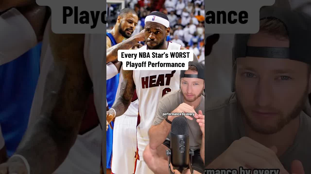 NBA stars worst playoff performances