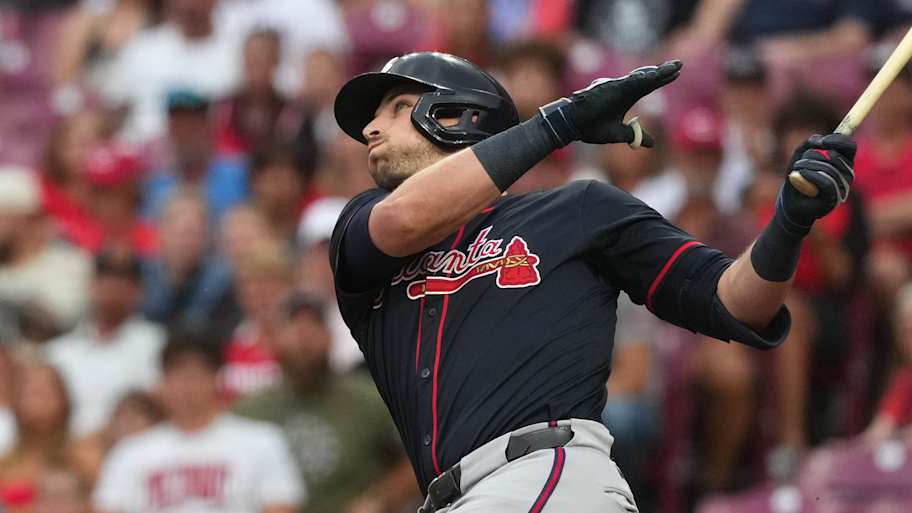 Braves' spiral continues as Austin Riley pulled from Speedway Classic ...