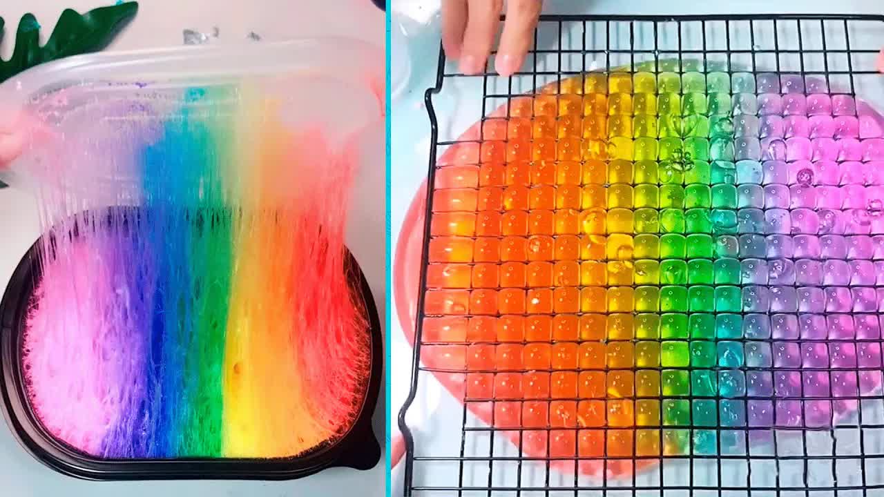 Oddly Satisfying RAINBOW SLIME ASMR - Relaxing Slime Videos 2022 - 2