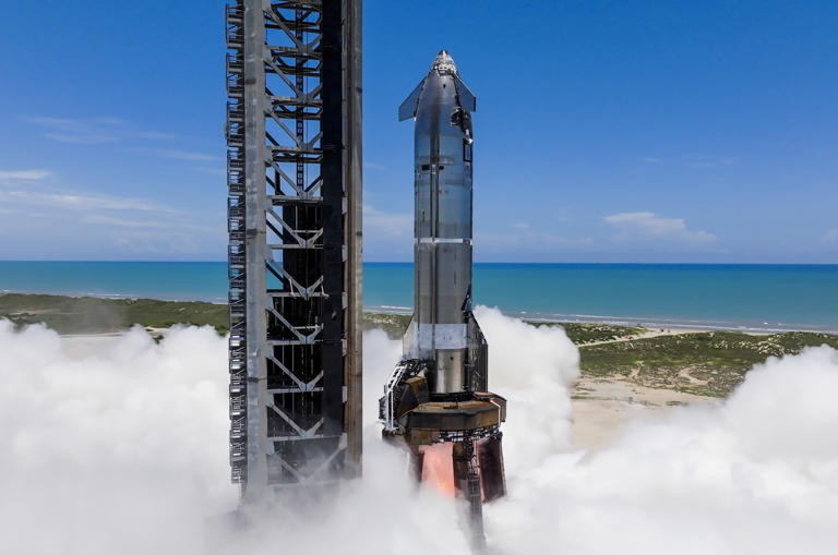 Watch SpaceX blast Starship engine ahead of its 10th flight test