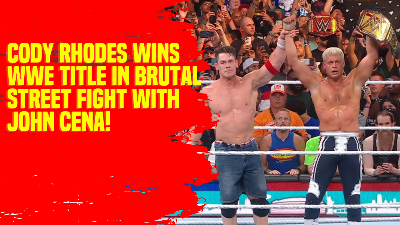 Cody Rhodes Wins WWE Title in Brutal Street Fight with John Cena! # ...