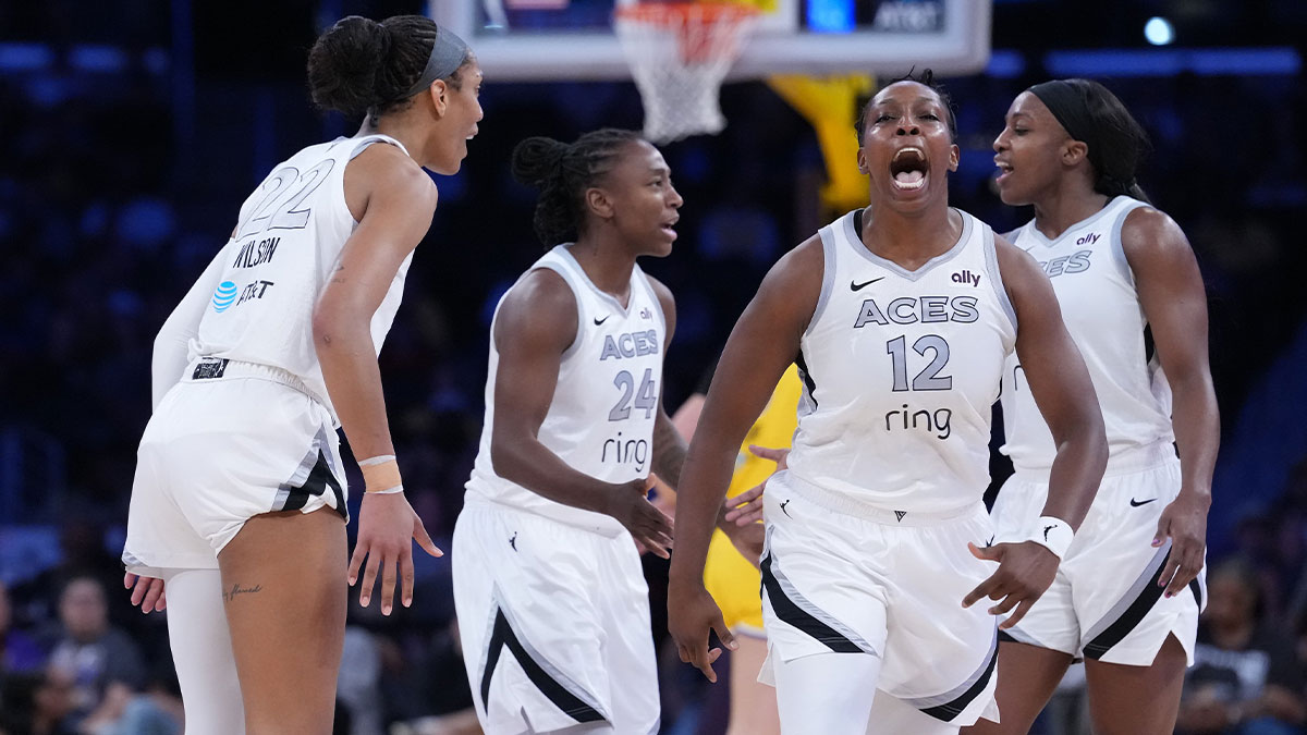 Chelsea Gray reacts to being in league of her own after Aces’ latest ...