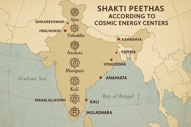 Are the Shakti Peethas Positioned According to Cosmic Energy Centers?