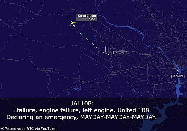 Chilling audio reveals moment United Airlines pilots called 'Mayday ...