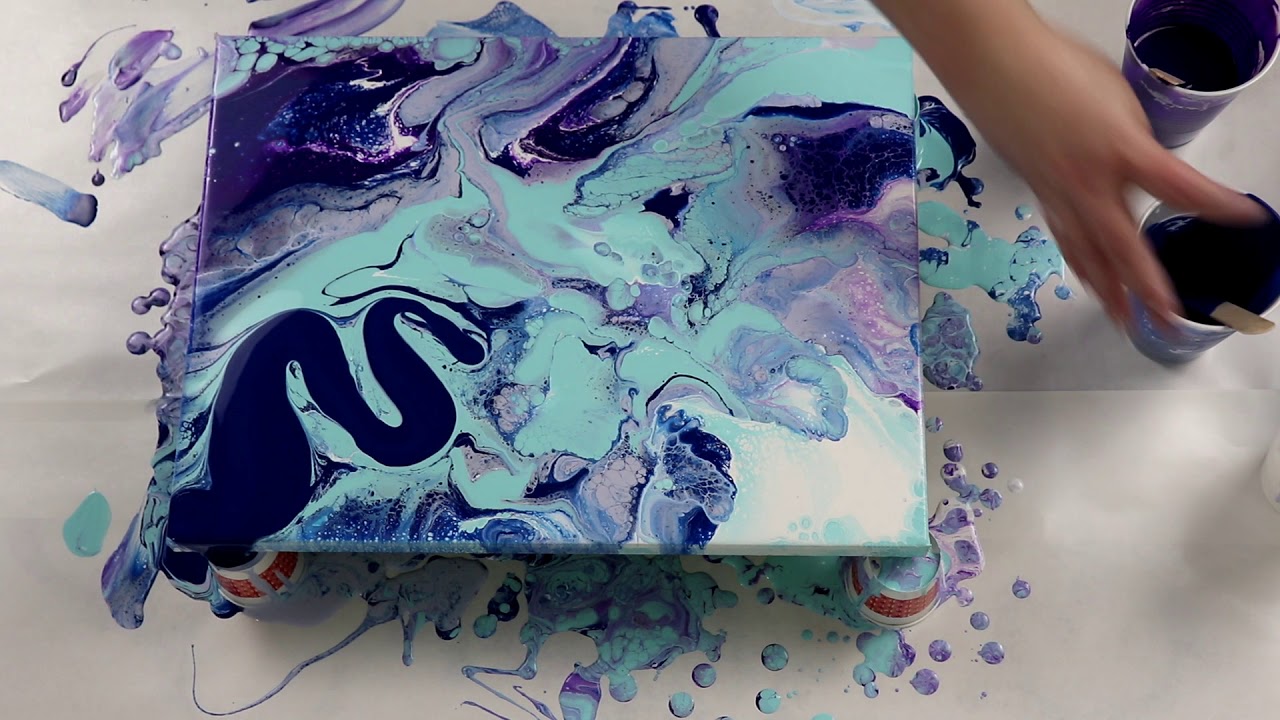 Spectacular Cells Without Silicone! Acrylic Pouring Technique