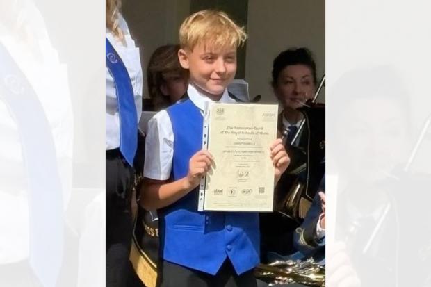 Shanklin band pupil earns distinction in first exam since pandemic