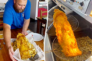 Chippy serves monster 2kg cod and chips for £65 – and it’s a hit