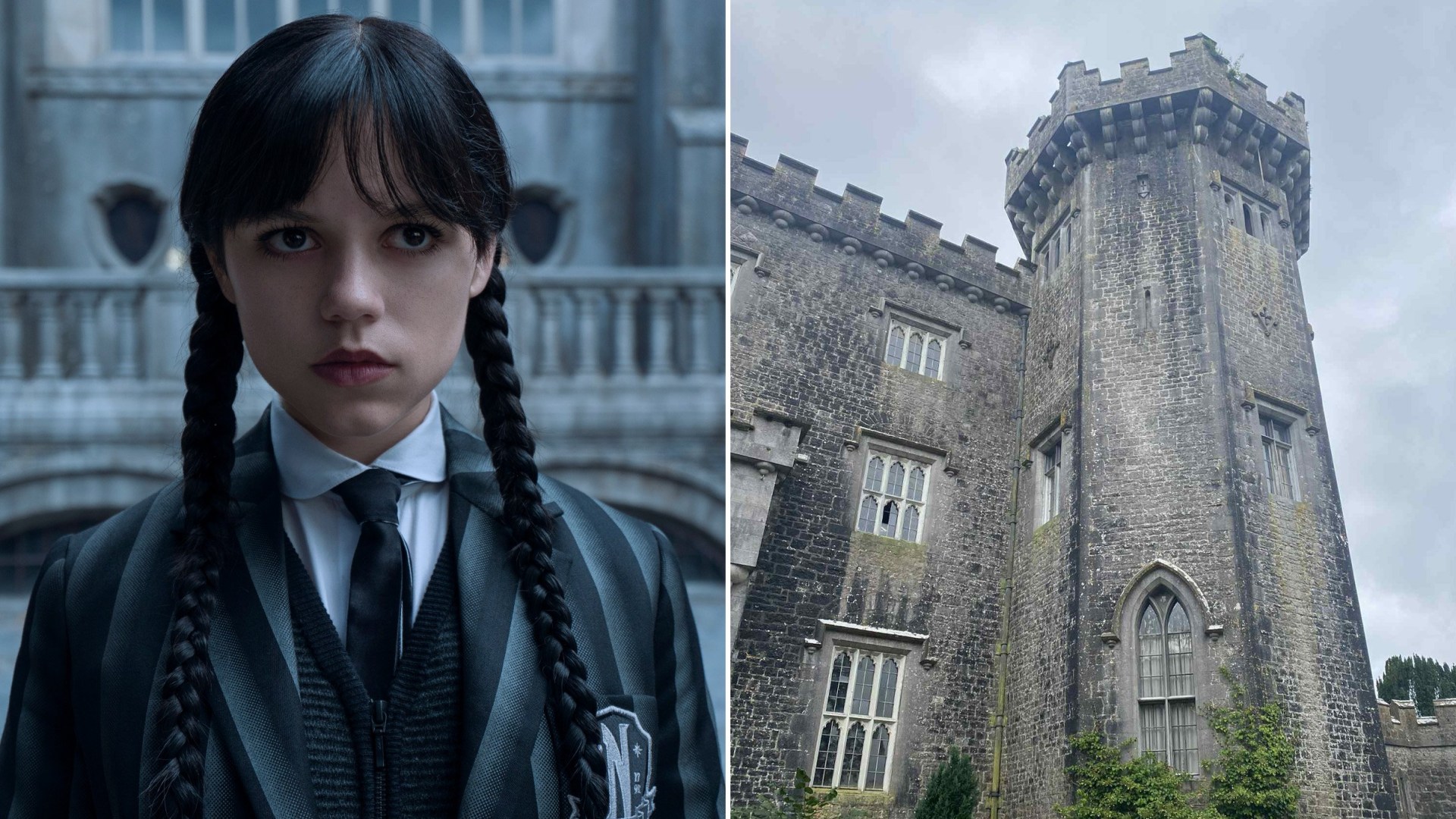The little girl who 'haunts' the castle in Wednesday