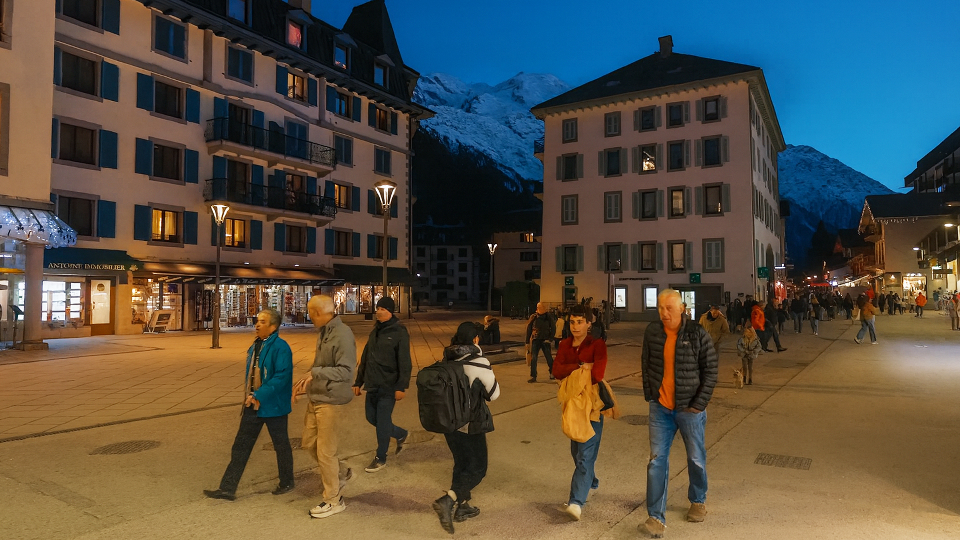 Chamonix Mont Blanc – Night Walk Through the Scenic Alpine Town of ...