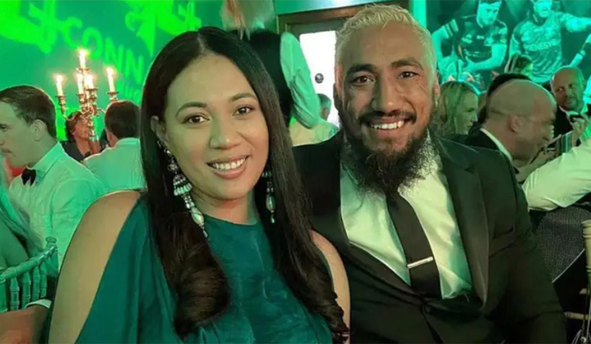 Bundee Aki waiting to meet newborn after wife Kayla gave birth in car