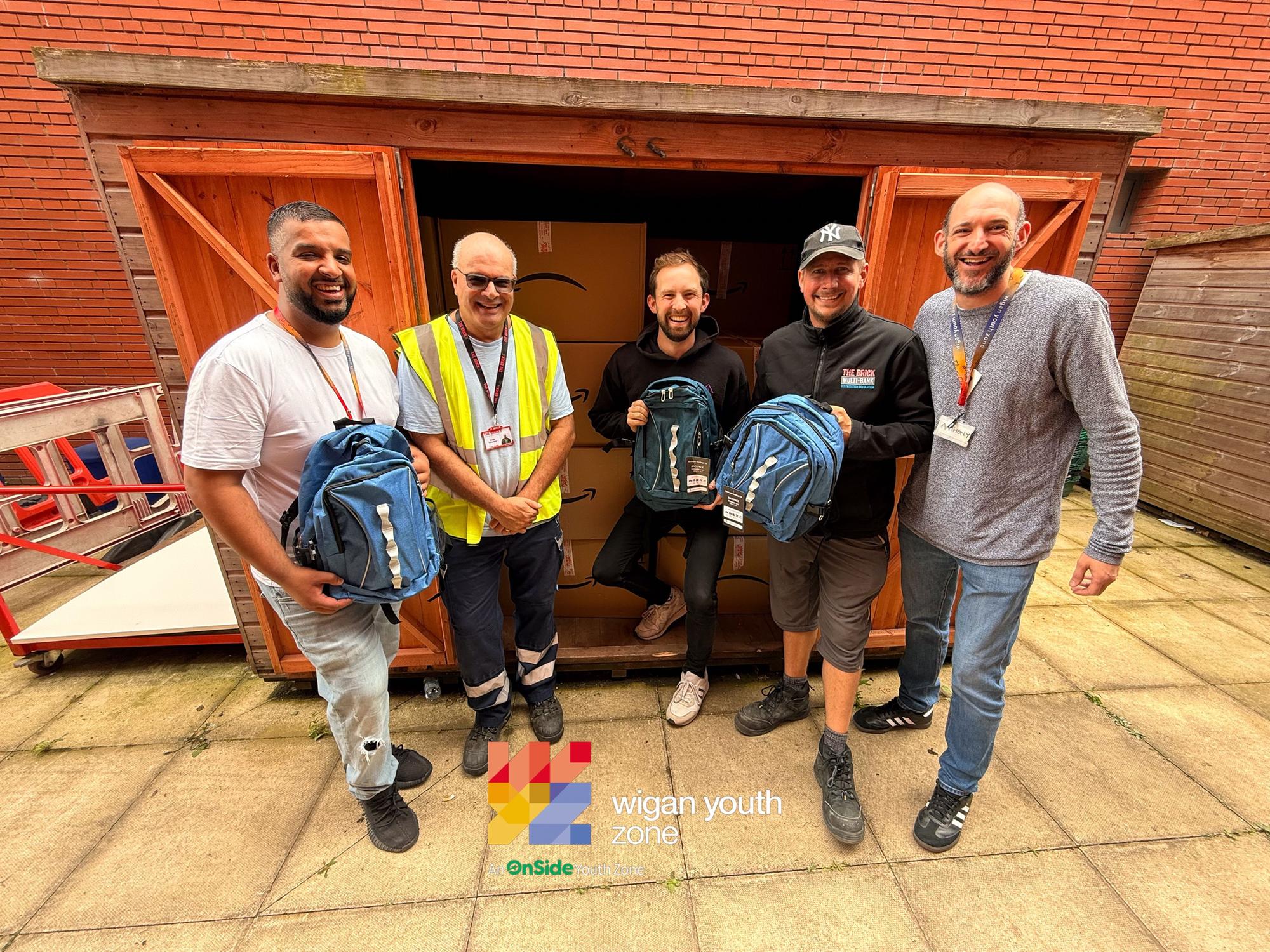 Wigan Youth Zone gifted 1,400 school-ready backpacks