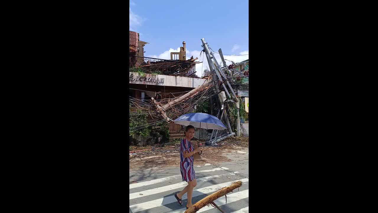 Typhoon Co-may damage left behind in the Philippines