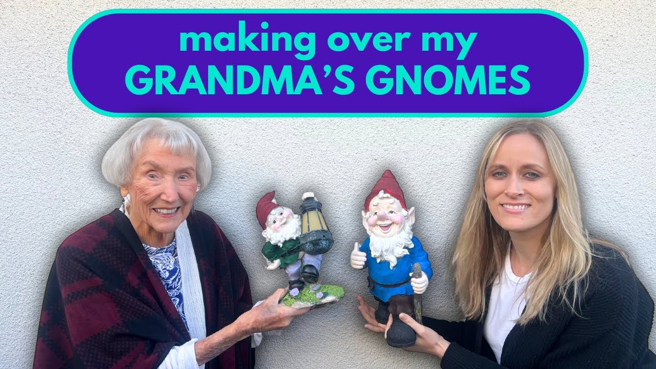 Reimagine vintage garden gnomes into bold modern art statements