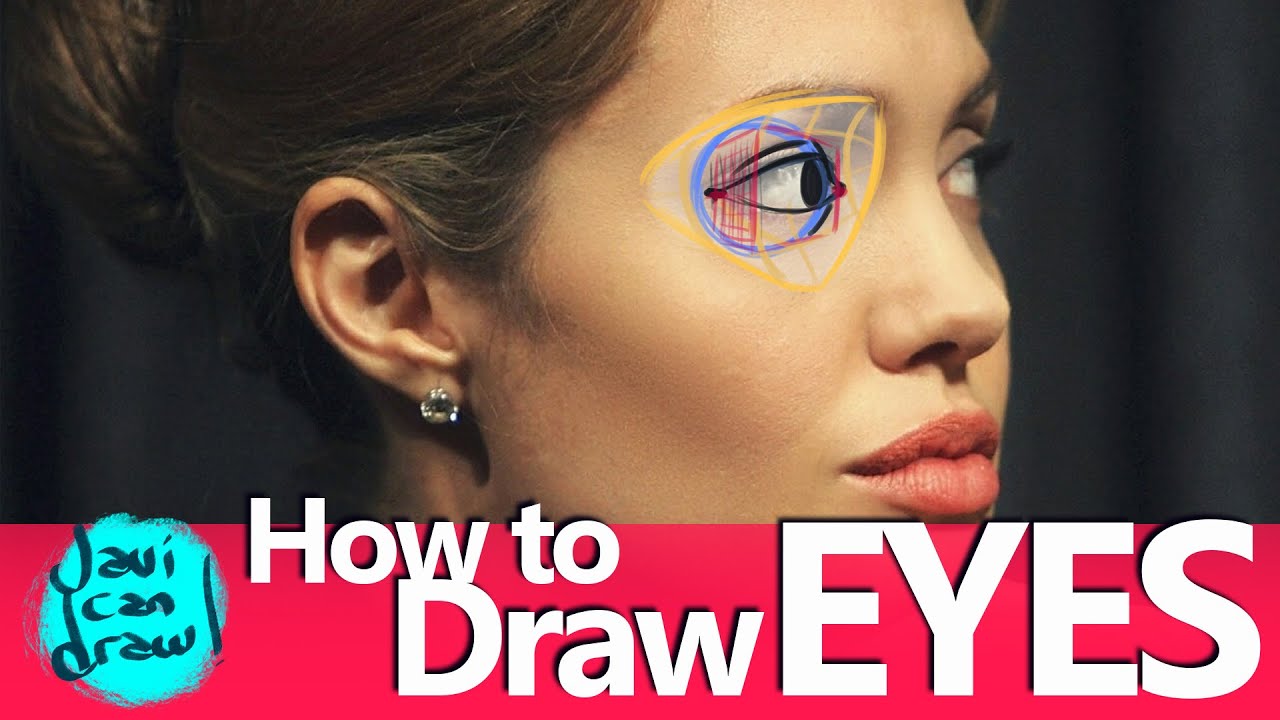 Drawing Eyes Using Angelina Jolie's Unique Features as a Guide
