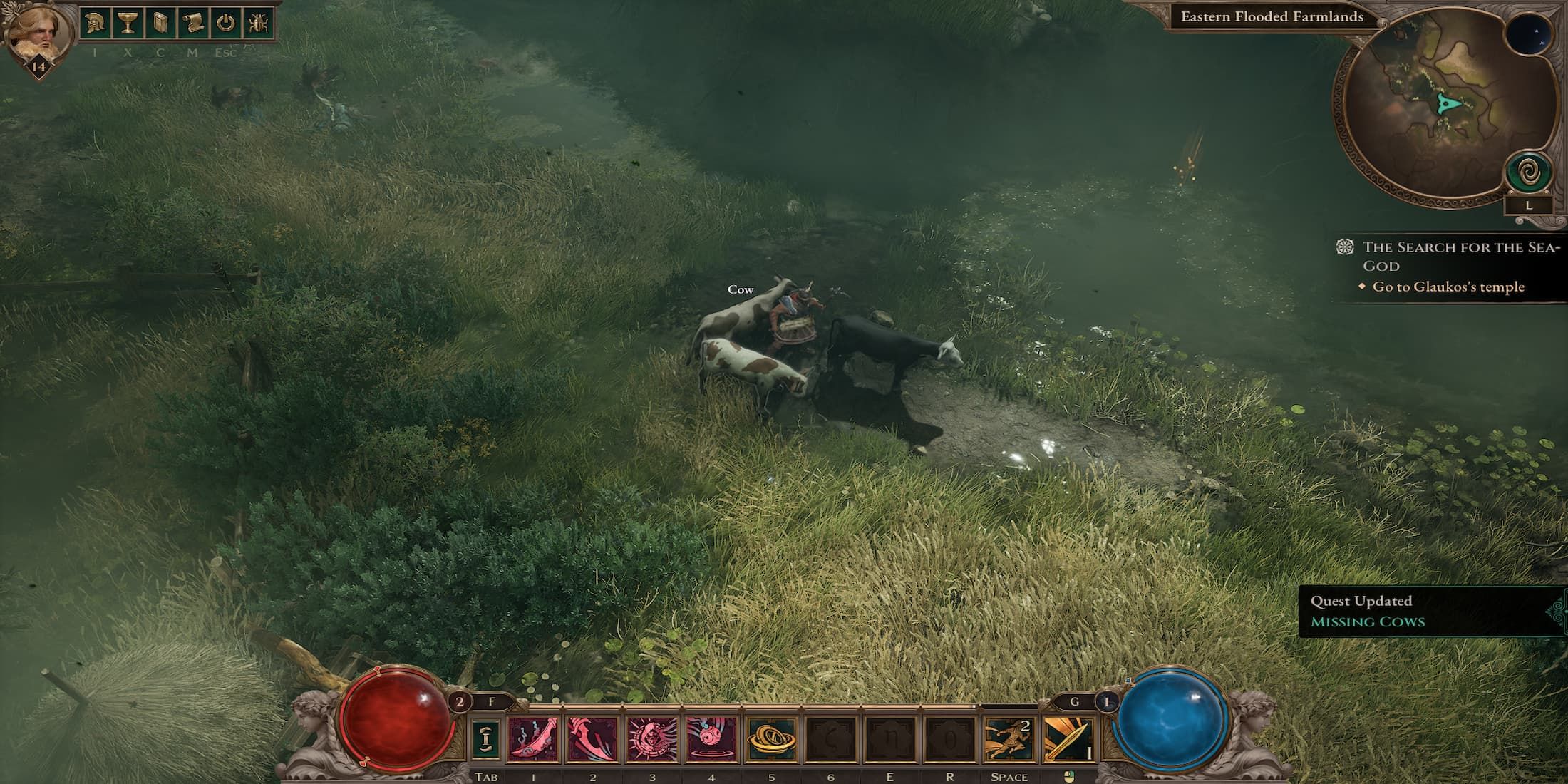 Where to Find Stolos' Cows in Titan Quest 2