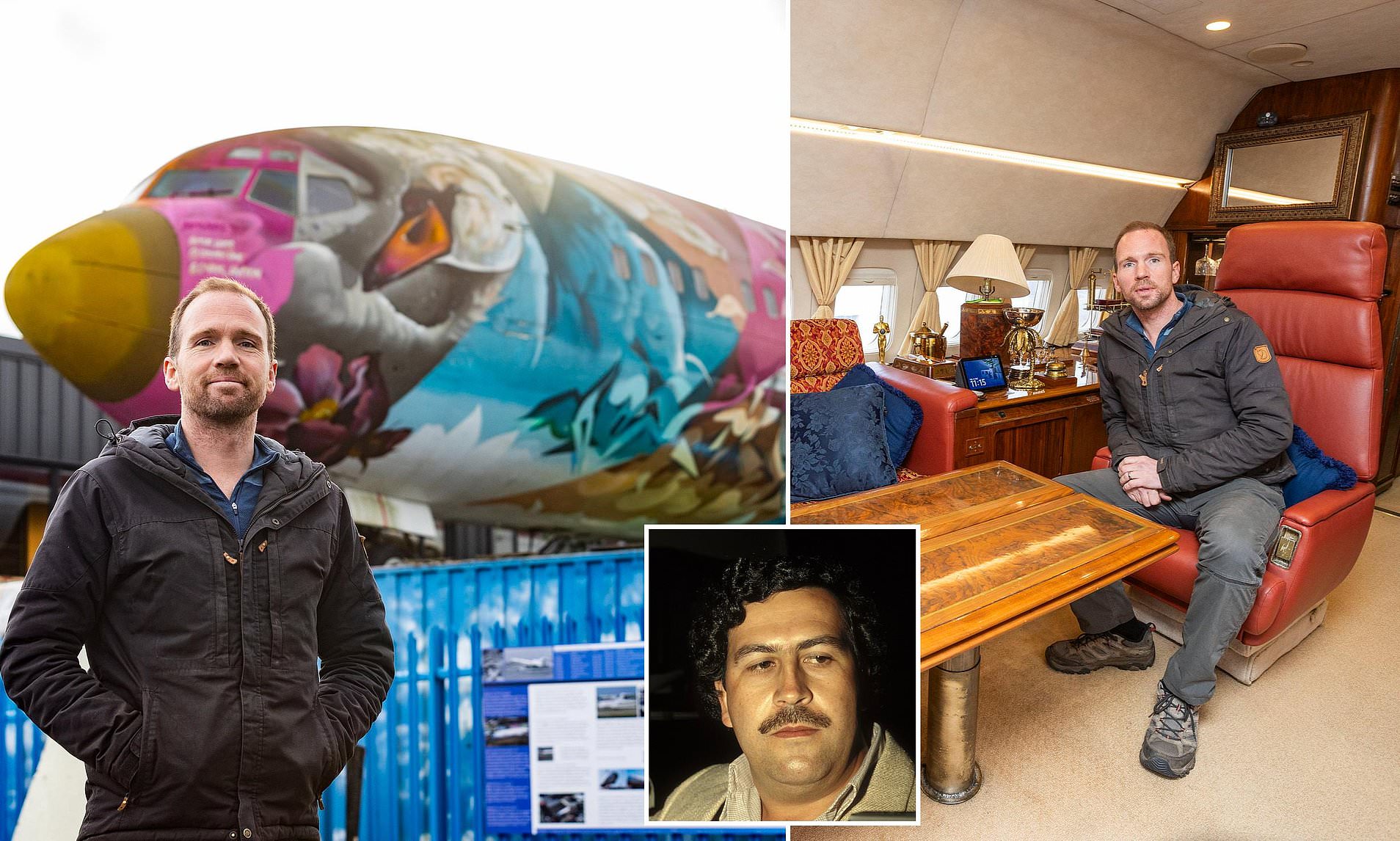 Owner of Pablo Escobar's old jumbo jet is embroiled in row over 'noisy ...