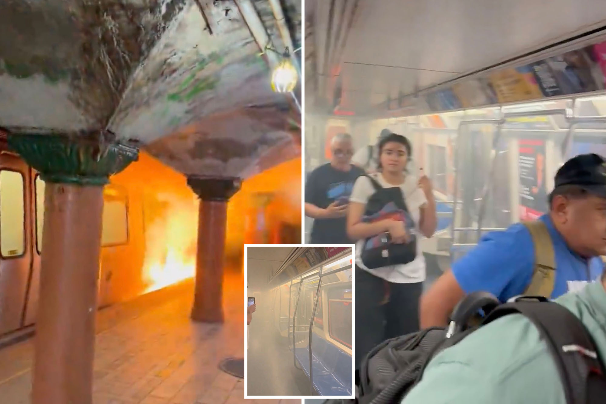 Raging fire under PATH train throws NYC rush hour into chaos as ...