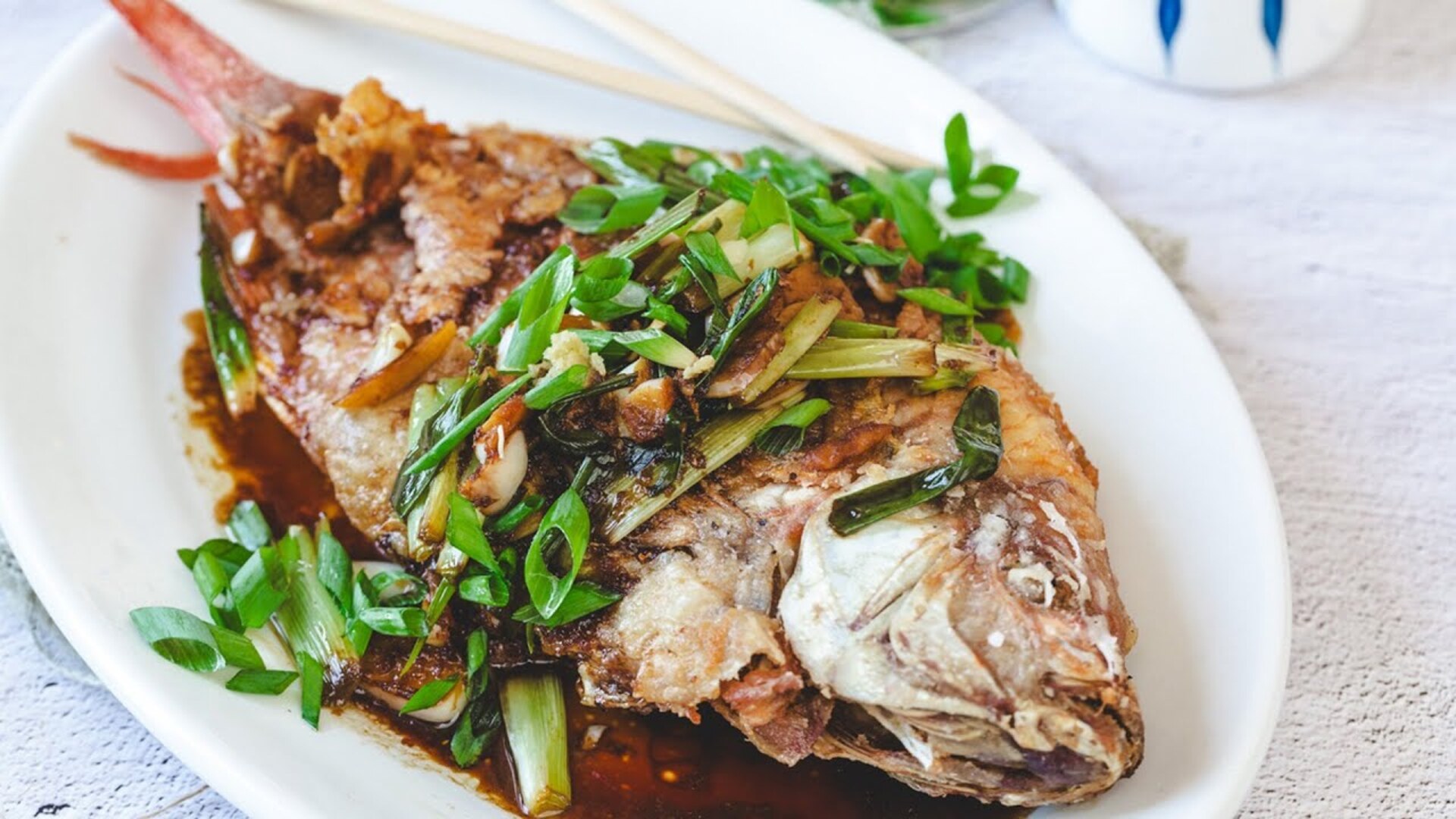 Cantonese-inspired pan-fried tilapia recipe