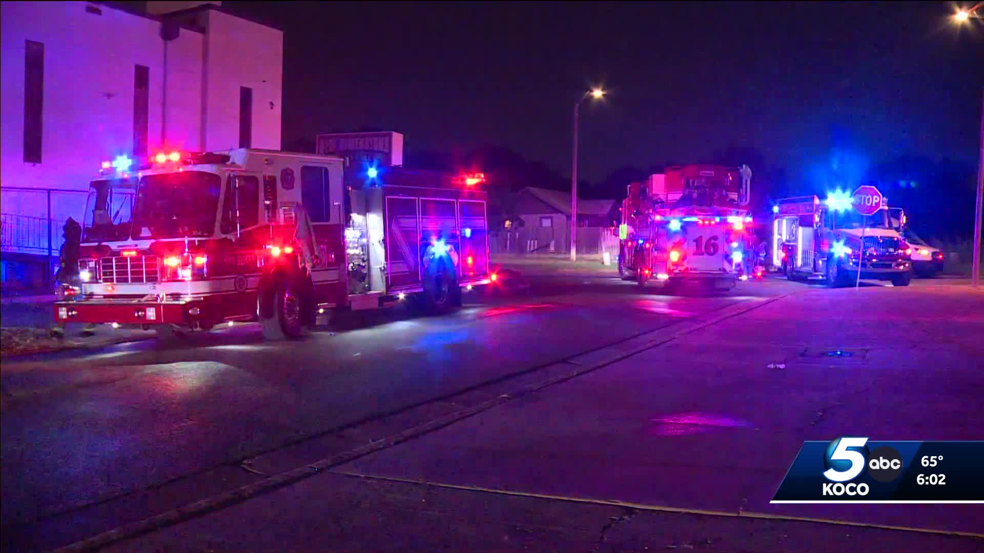 Crews extinguish late-night fire at Oklahoma City church
