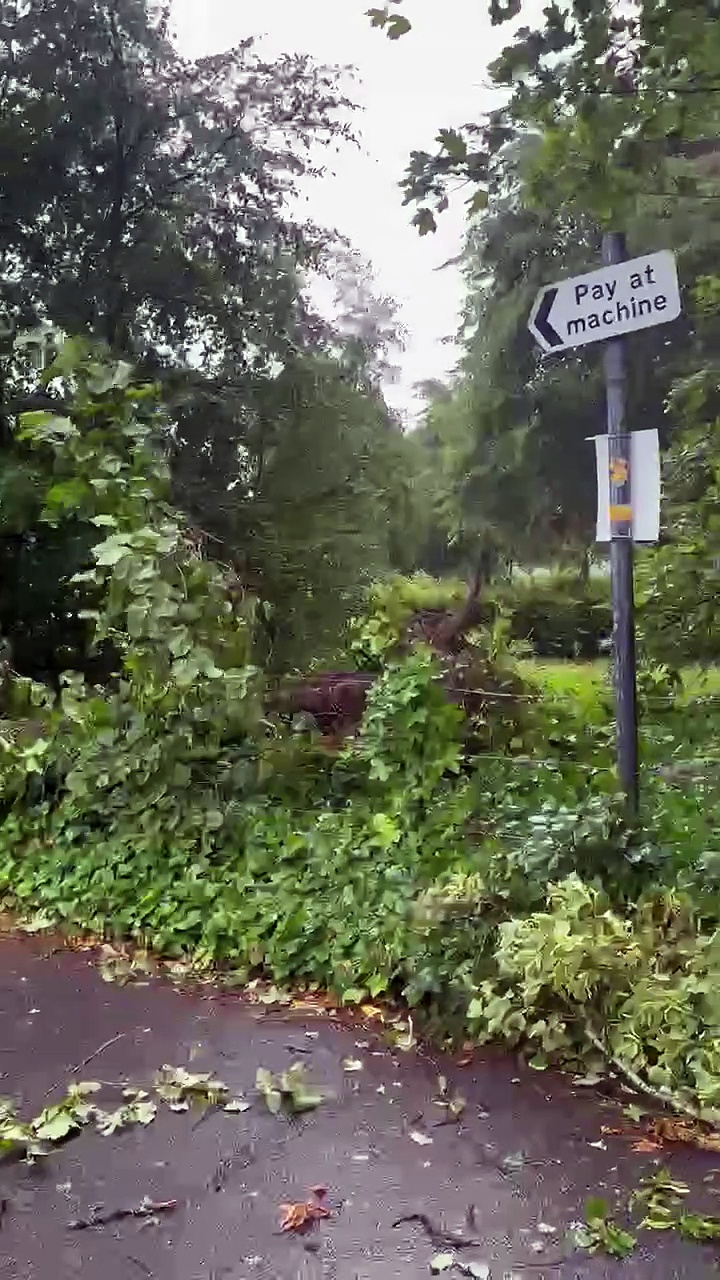 Storm Floris Damage Cathedral Car Park