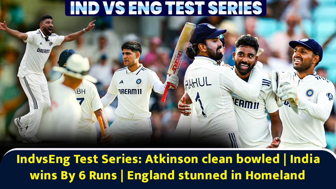 Ind vs Eng Test: Siraj unleashes fury as India scripts miraculous win ...