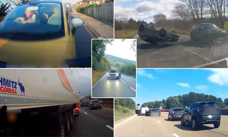 The 10 most shocking dash cam crashes and dangerous driving caught on ...