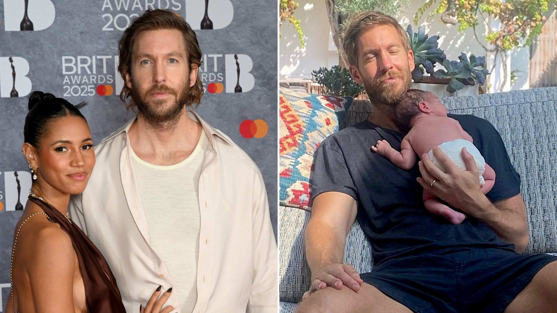 Calvin Harris and Vick Hope welcome first baby