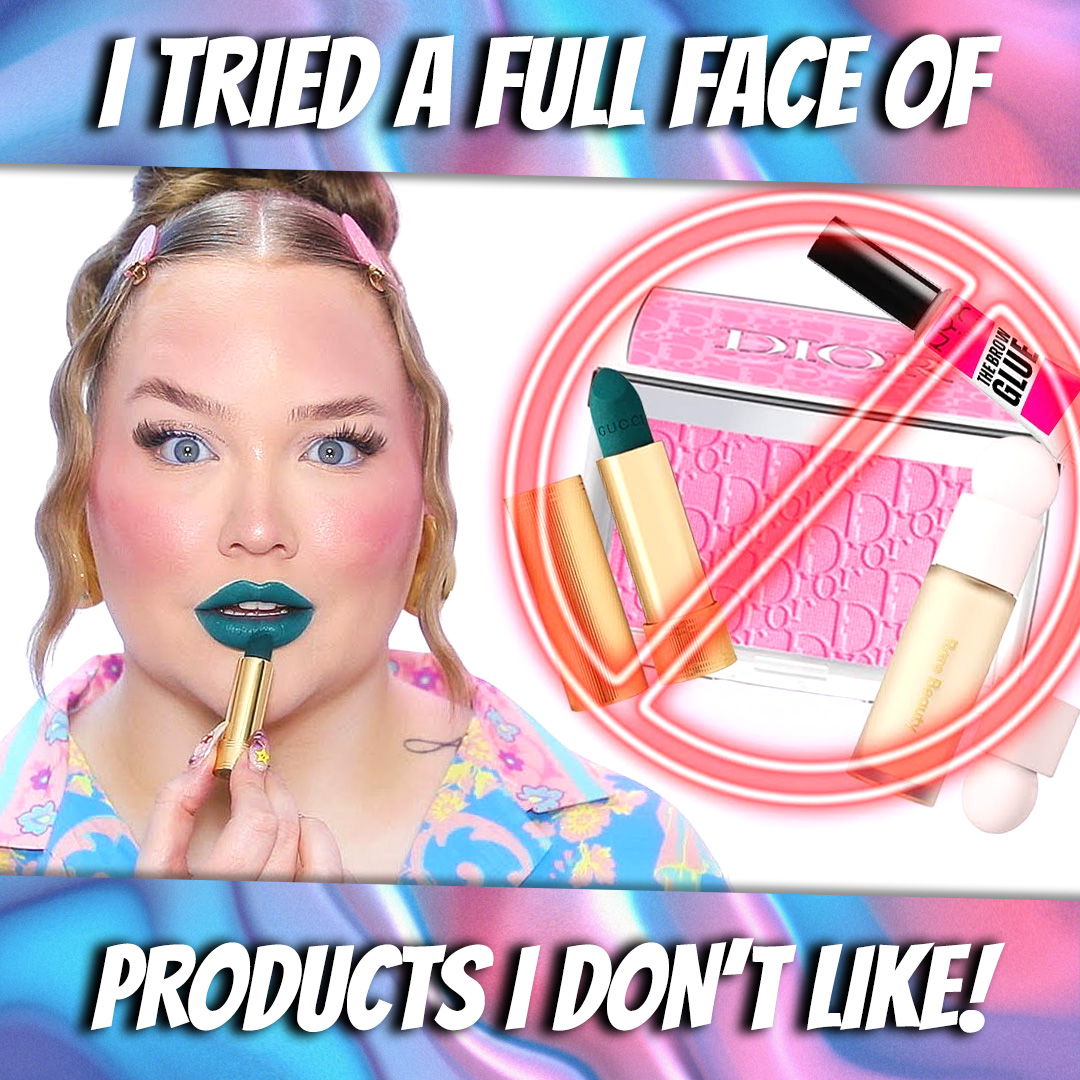 I Tried a Full Face of Products I Don't Like｜NikkieTutorials