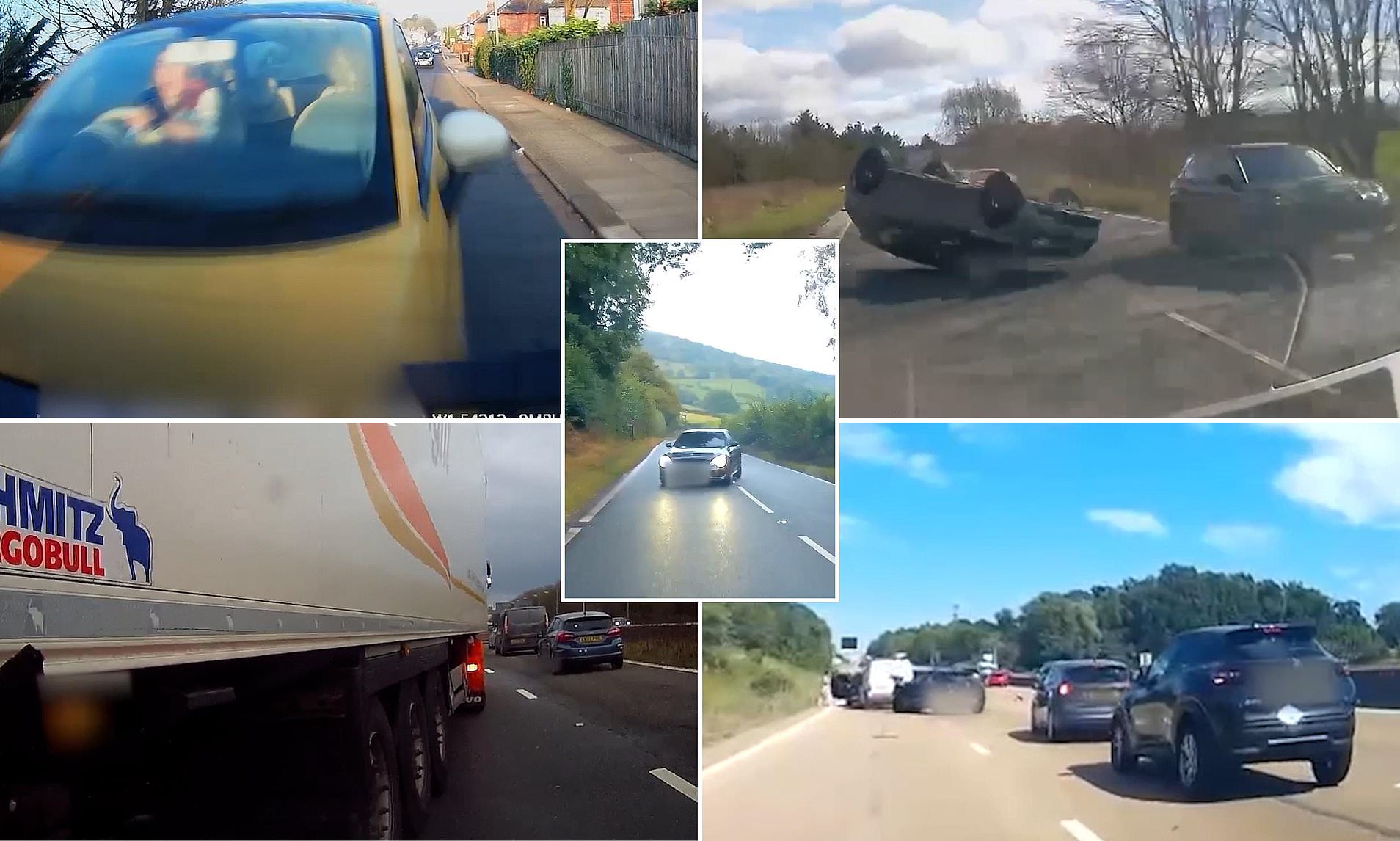 The 10 most shocking dash cam crashes and dangerous driving caught on ...