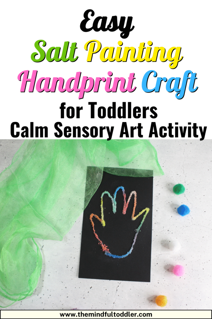 Fun DIY Hand Salt Painting Craft for Toddlers and Preschoolers