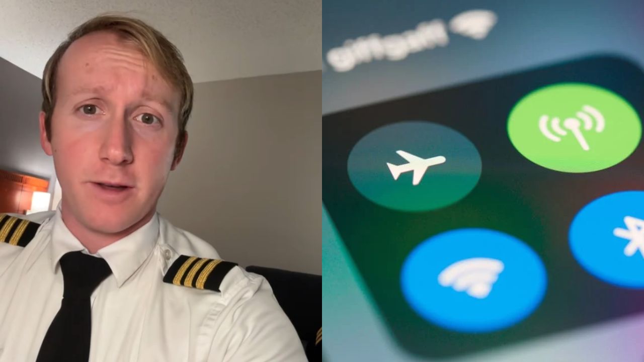 Piloten wird viral, nachdem er vor den Risiken warnt, den Flugmodus ...