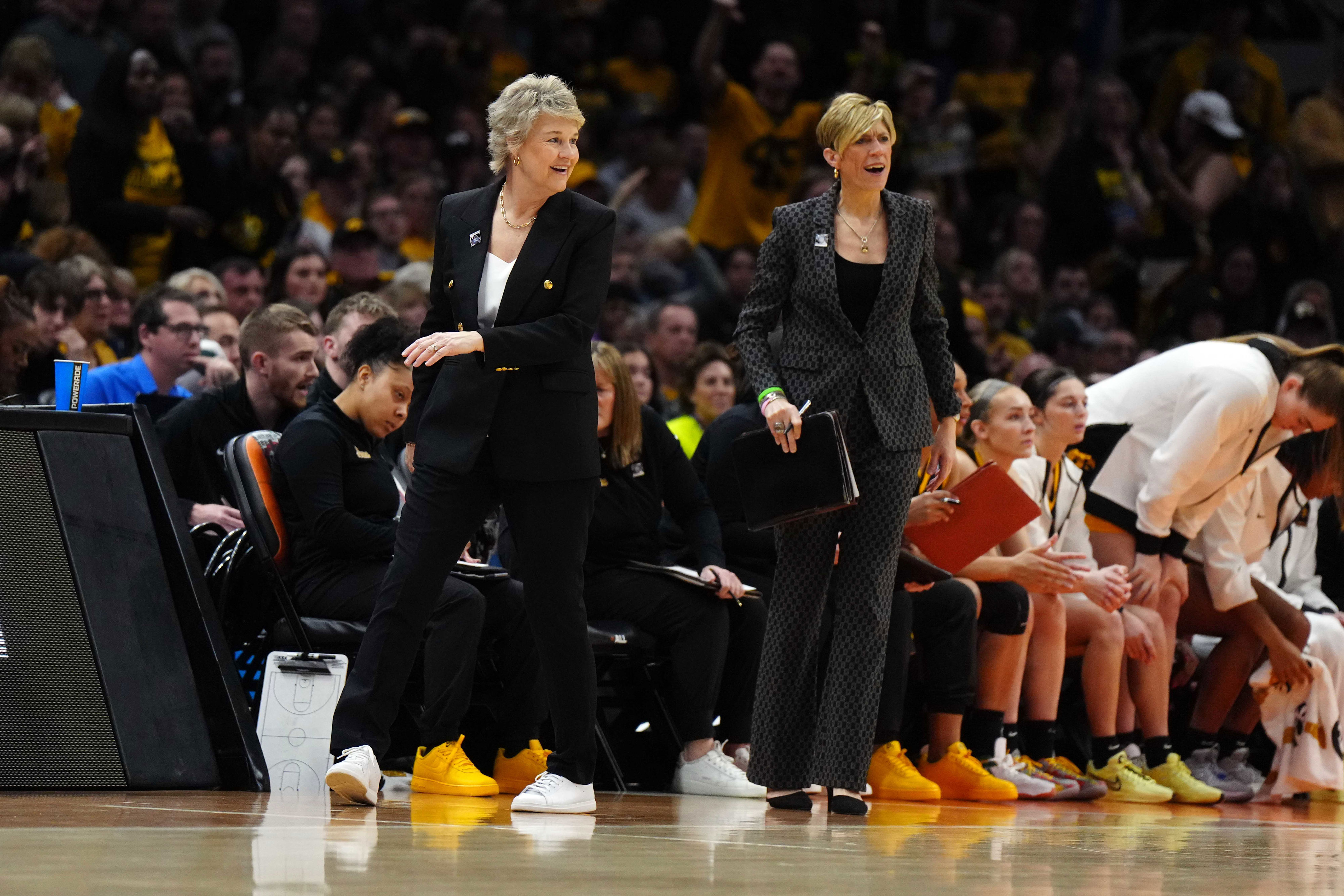 Iowa women’s basketball coaches attend WNBA clash between former Hawkeyes