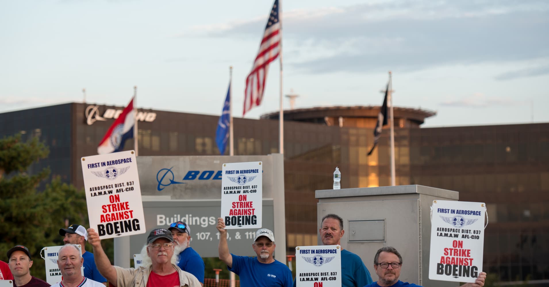 More than 3,000 Boeing defense workers go on strike after rejecting ...