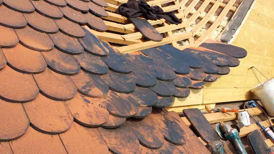 Aufbau einer Fledermausgaube - Biberschwanzdeckung - Einteilung ...