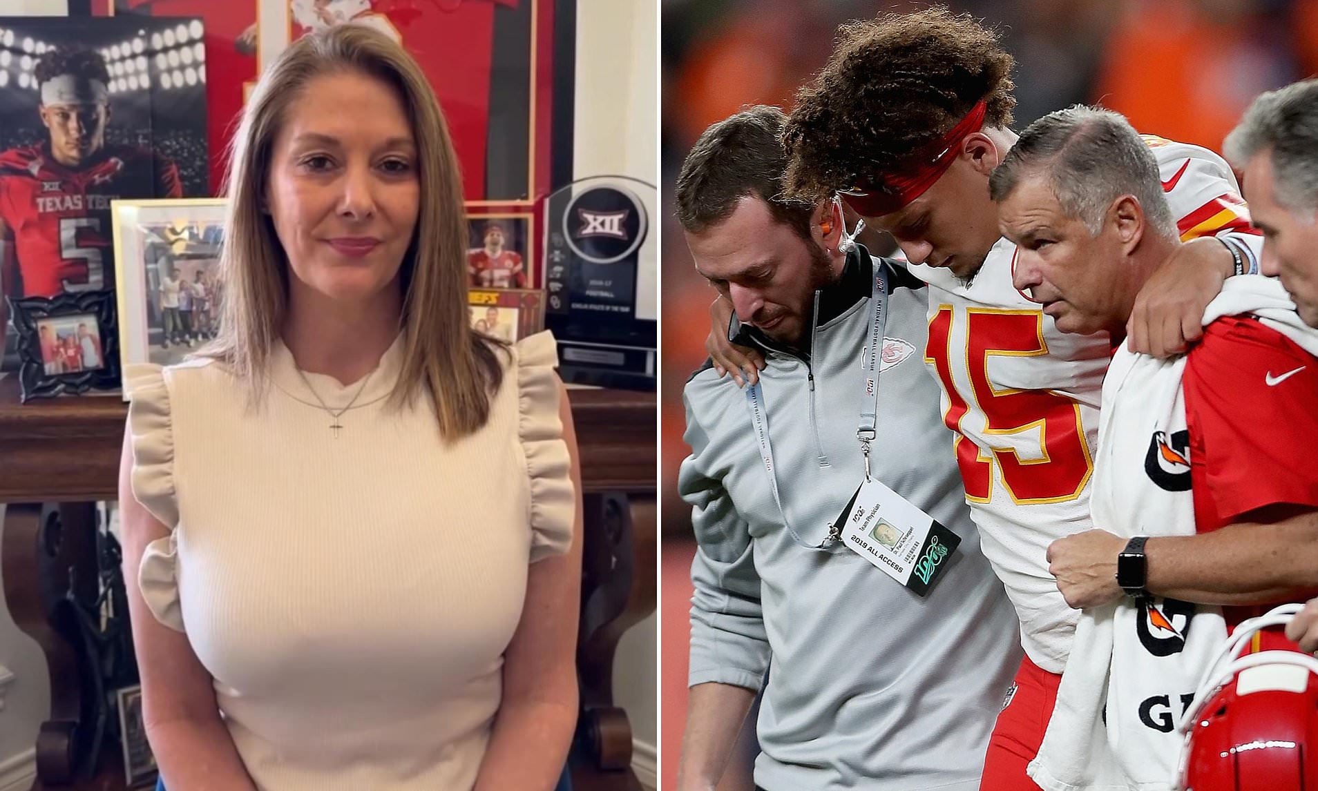 Patrick Mahomes' mom fears he'll suffer a major injury despite years of ...