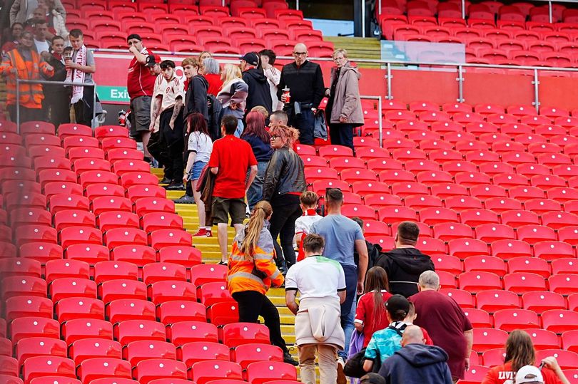 Liverpool's Main Stand at Anfield evacuated minutes before match due to ...