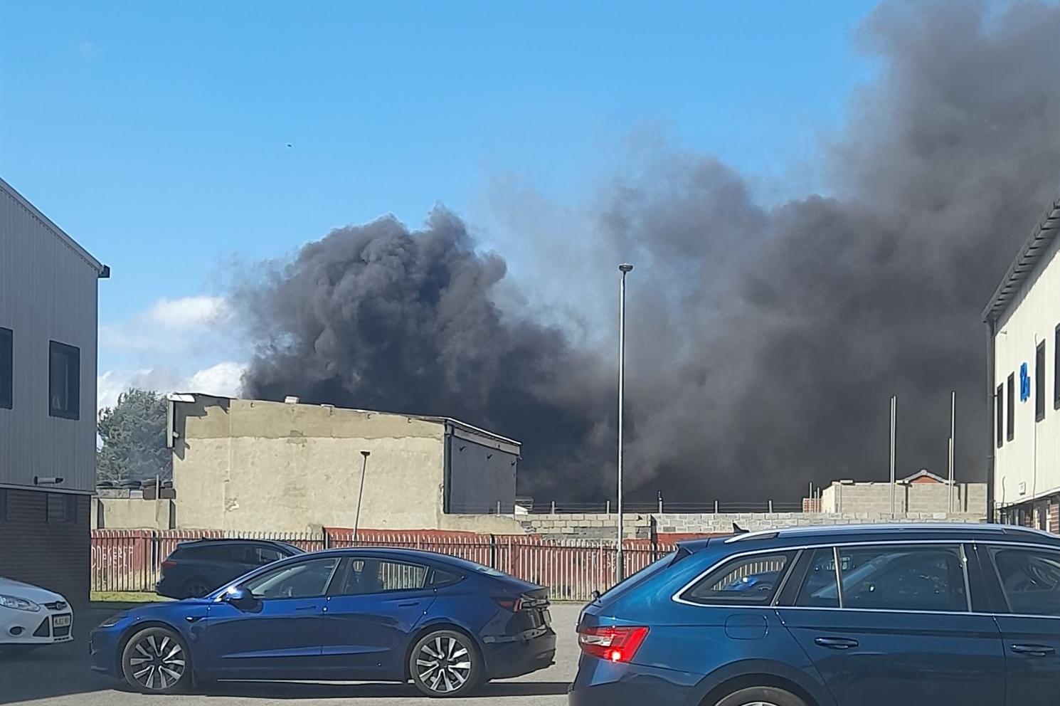 Ten fire engines called to extinguish Hartlepool blaze on industrial estate