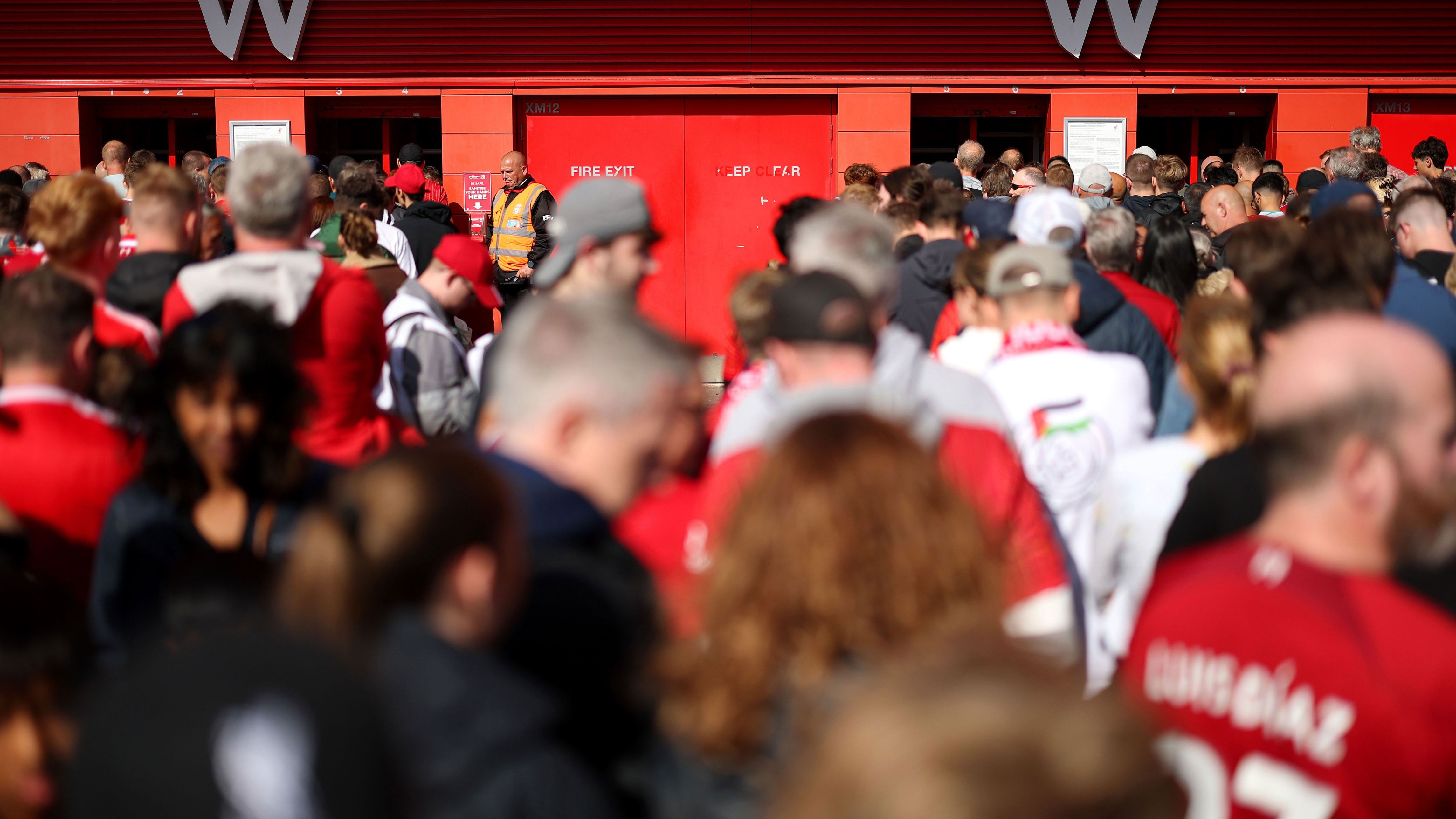 Liverpool release statement after false alarm leads fans to be ...