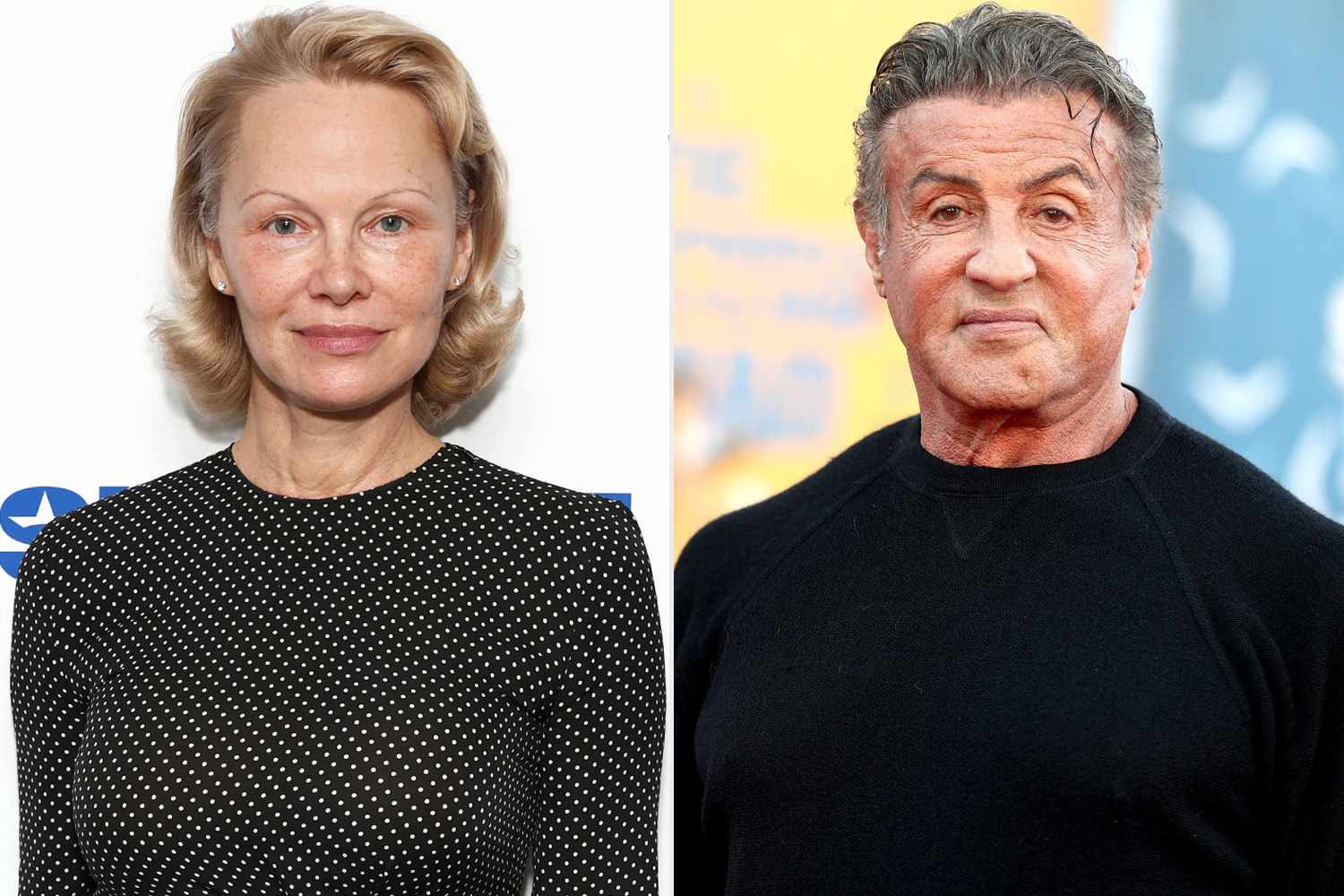 Pamela Anderson reacts to Sylvester Stallone denying he once offered ...