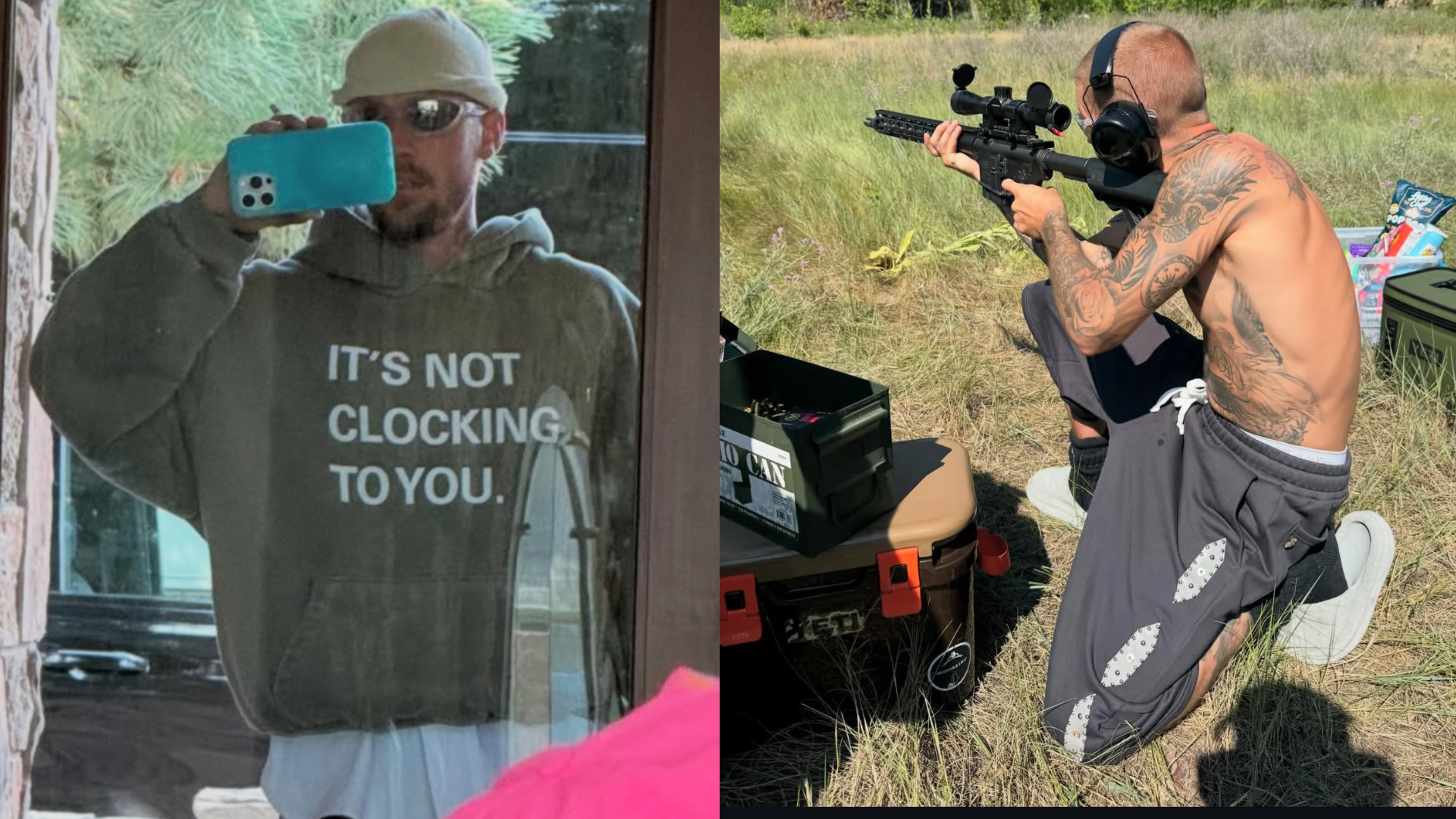 Shirtless Justin Bieber Hits Gun Range, Returns to Studio as 'SWAG ...